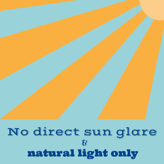 How to reduce glare on computer screen: Natural light, no direct sun ...